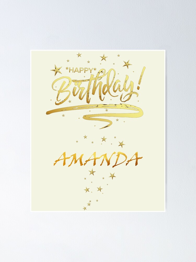 "HAPPY BIRTHDAY AMANDA : Unique & Special Gift that Customs on your ...