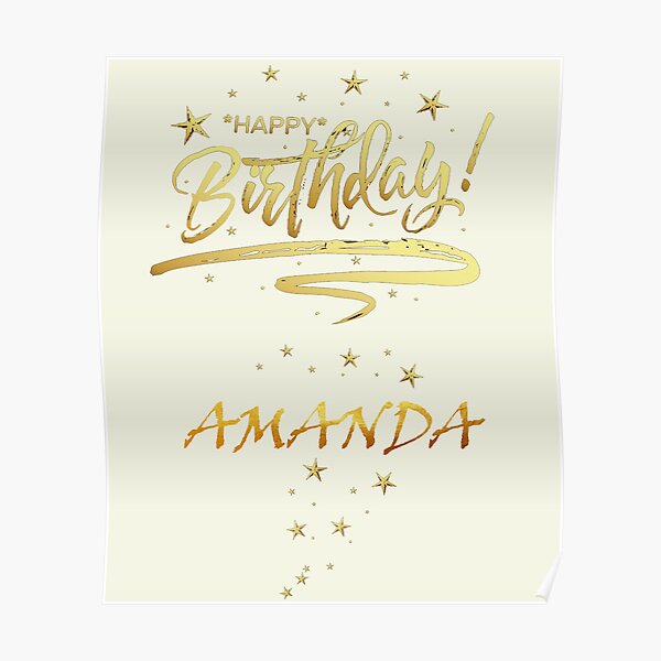"HAPPY BIRTHDAY AMANDA : Unique & Special Gift that Customs on your ...