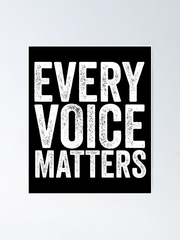 "Every Voice Matters Speech Therapy Shirt for School SLP" Poster for ...