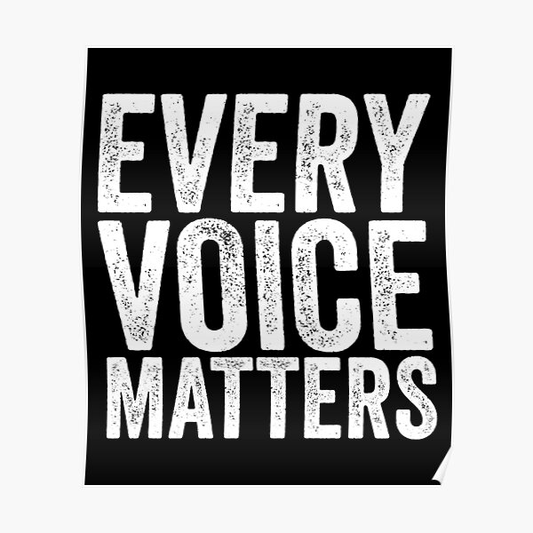 "Every Voice Matters Speech Therapy Shirt for School SLP" Poster for ...