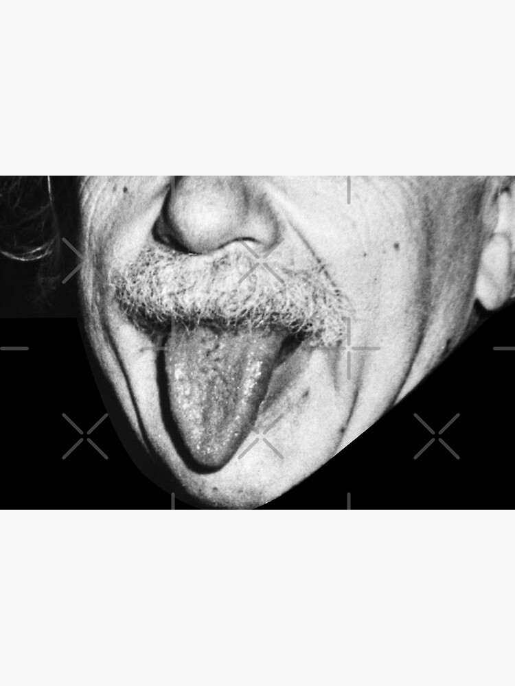 "Albert Einstein Face Face Mask" Sticker by 72PaperPlanes | Redbubble