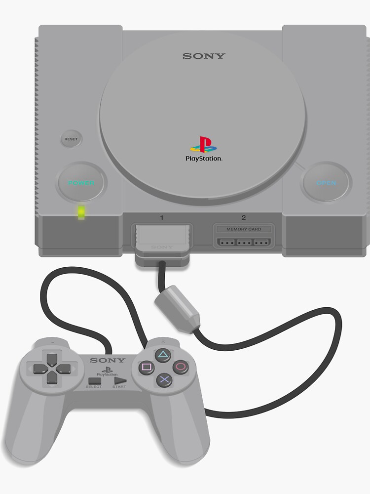 "Classic Playstation PES Sticker" Sticker by Option4Design | Redbubble