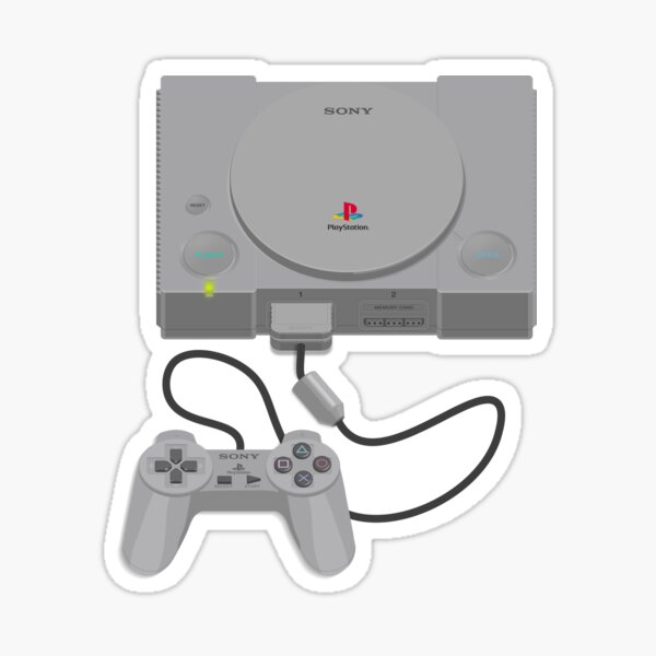 "Classic Playstation PES Sticker" Sticker by Option4Design | Redbubble