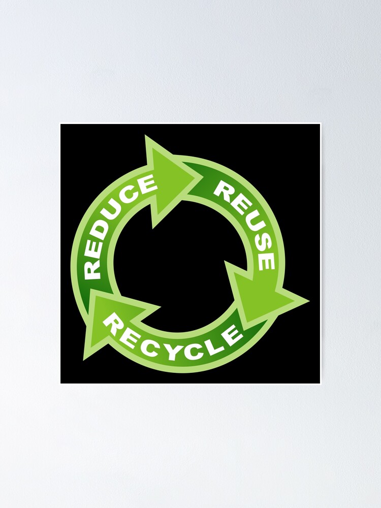"Reduce Reuse Recycle Circle" Poster by sifis | Redbubble