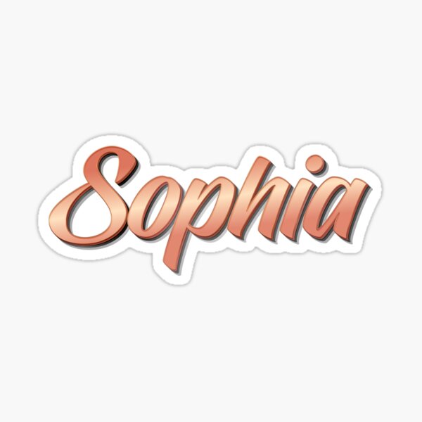 "Sophia My Name is Sophia!" Sticker for Sale by ProjectX23 | Redbubble