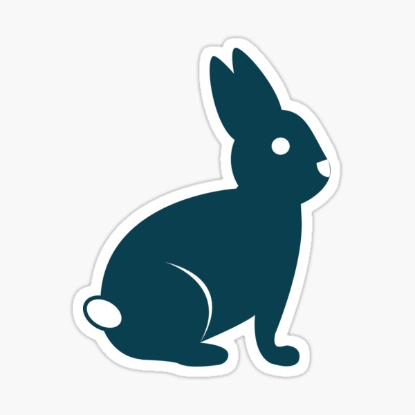 "Innocent rabbit " Sticker for Sale by sourav1993 | Redbubble
