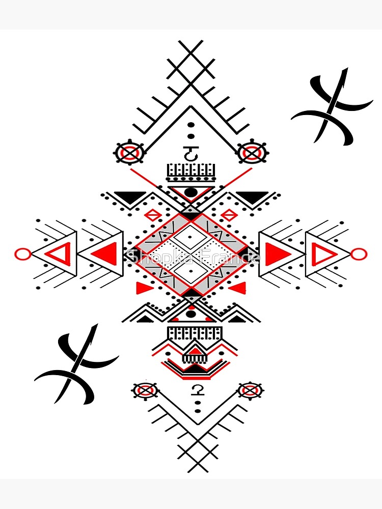 Impression photo « Motifs berbères kabyles amazigh », par aqvayli78 ...