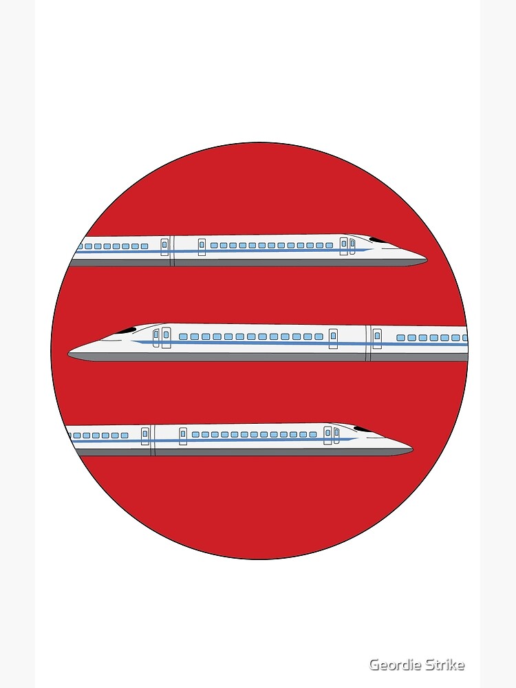 "Japanese Bullet Trains" Poster by geo2594 | Redbubble