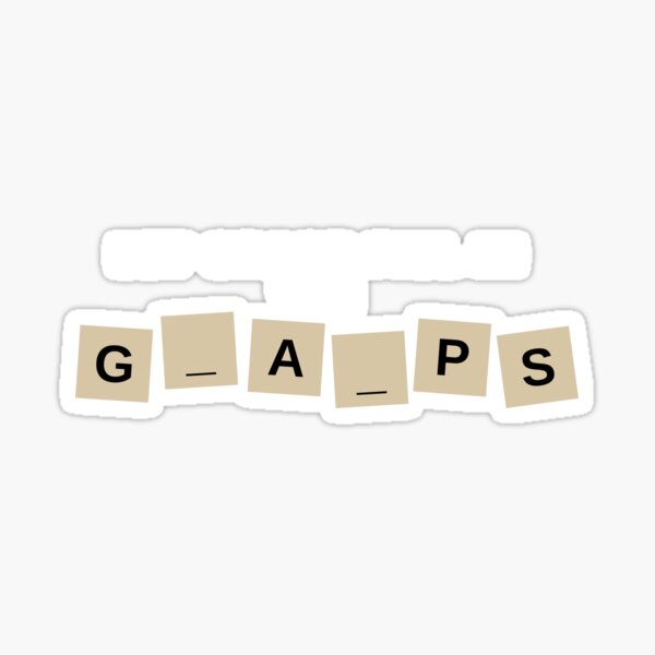 "Let grace fill in the gaps" Sticker by Asatsa | Redbubble