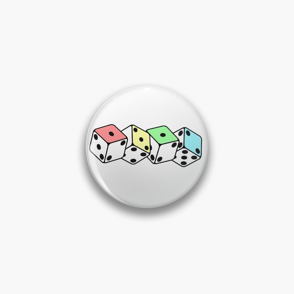 "Pastel Dice - ACAB/1312" Pin for Sale by KulakPosting | Redbubble