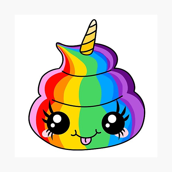 "Unicorn Rainbow Poop" Photographic Print for Sale by notsniwart ...