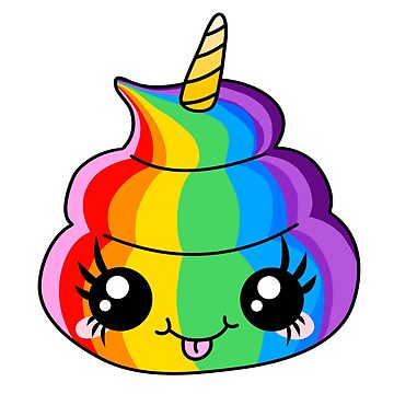 "Unicorn Rainbow Poop" Sticker for Sale by notsniwart | Redbubble