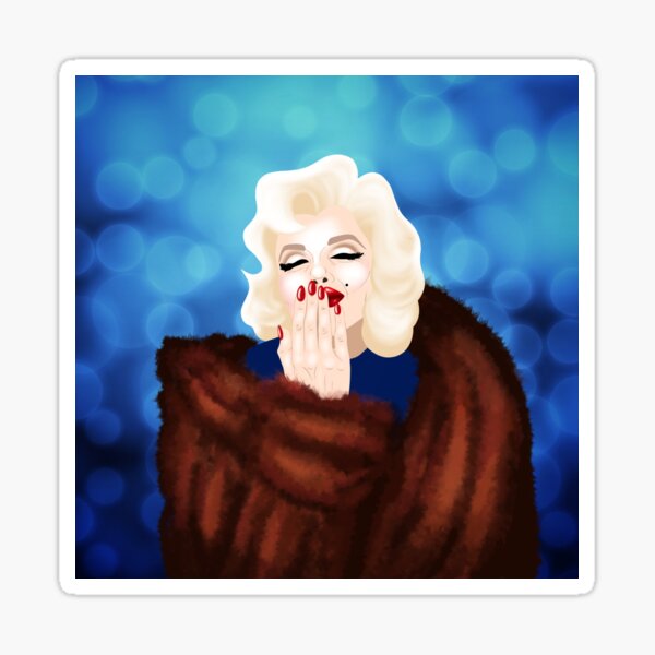 "A Kiss from a movie star" Sticker for Sale by Whatderekmade | Redbubble