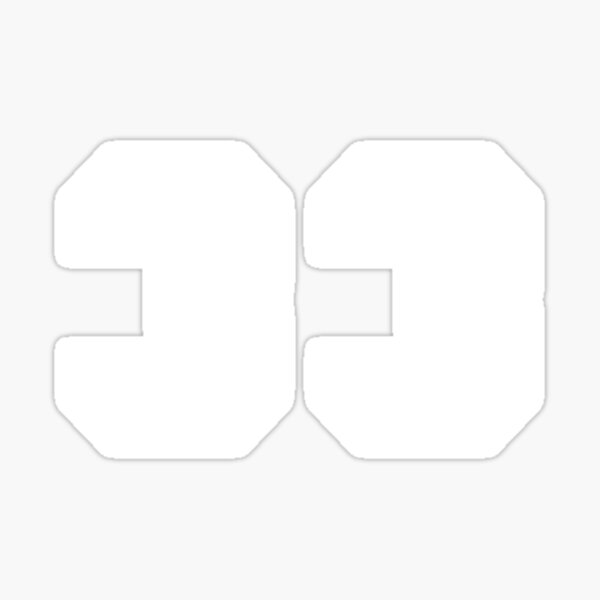 Number 33 Stickers | Redbubble
