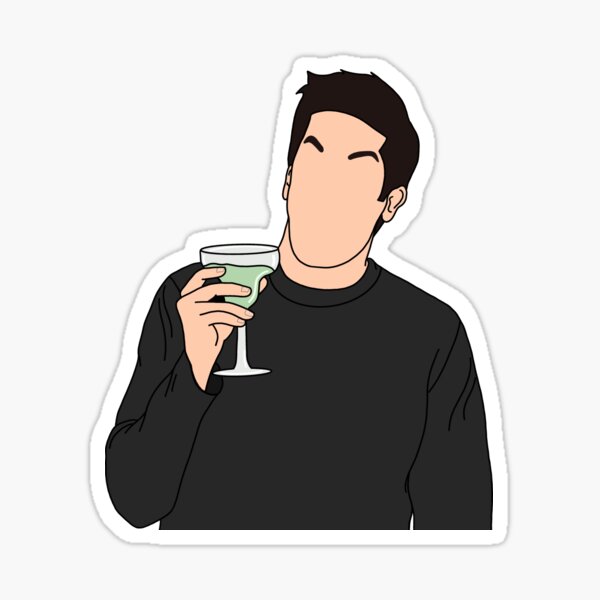 "Ross Geller" Sticker for Sale by tonesy | Redbubble