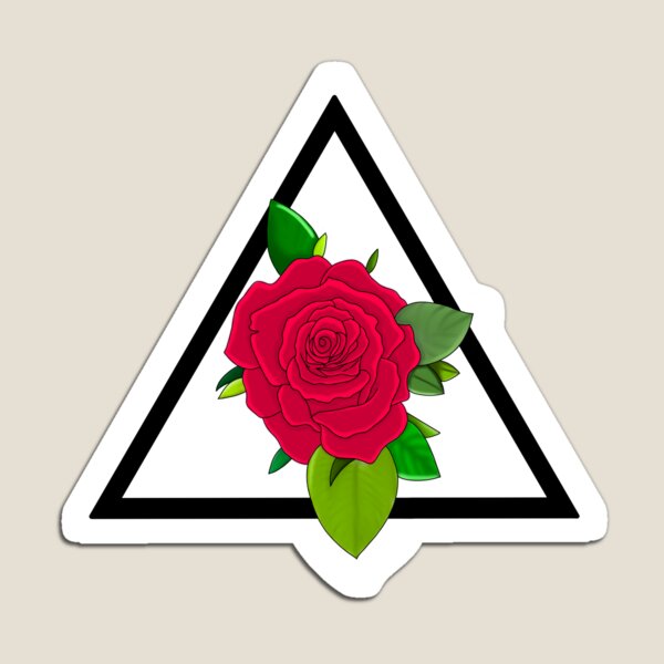 "Triangle Rose" Magnet for Sale by digitalart123 | Redbubble