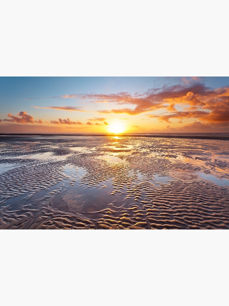 "Formby Beach Sunset 1" Framed Art Print for Sale by rnwhalley | Redbubble