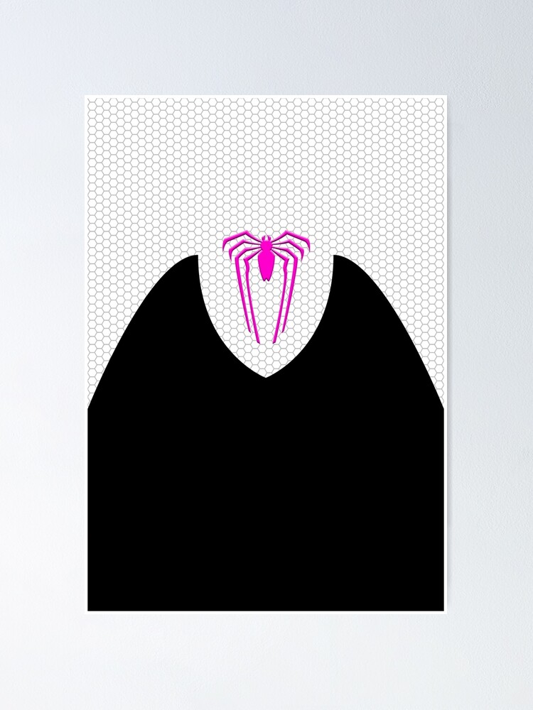 "GWEN Amazing Hero (Geek Nerdy Black Red Blue Web Comics style)" Poster ...