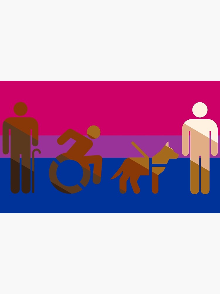 "Bi Inclusive Pride Flag" Poster by DisPrideSibs | Redbubble