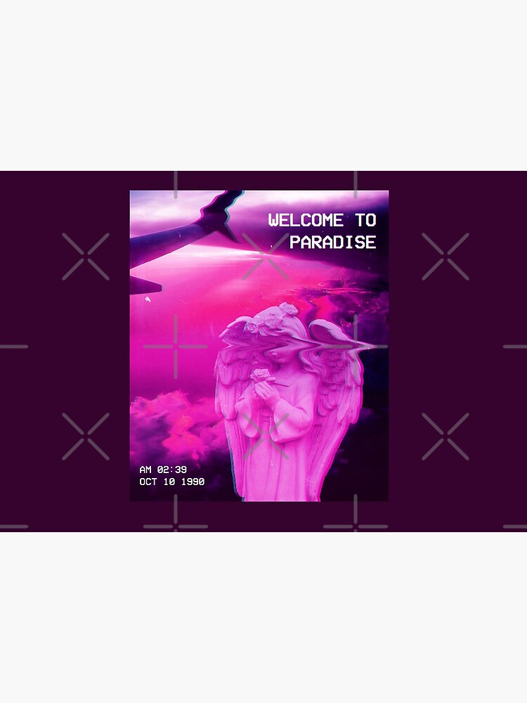 "Aesthetic Vaporwave Angel Statue. Welcome to Paradise Meme design ...