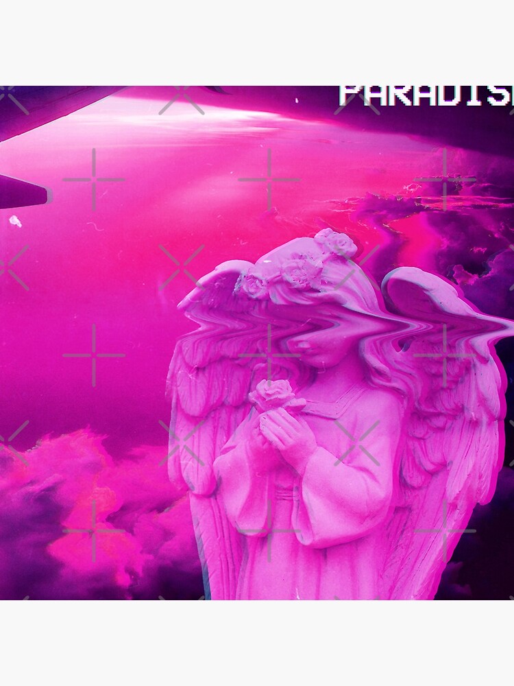 "Aesthetic Vaporwave Angel Statue. Welcome to Paradise Meme design ...