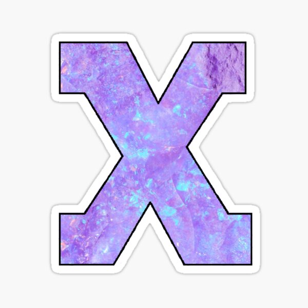 Letter X Holographic Stickers | Redbubble