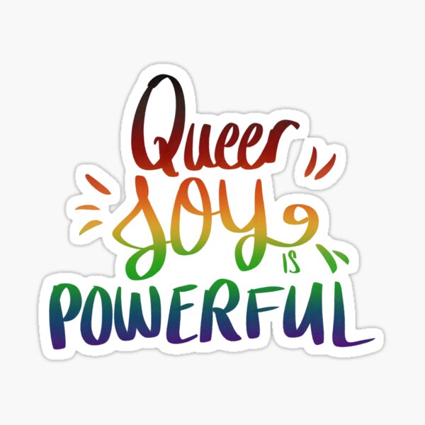 "Queer Joy" Sticker for Sale by sinamonroll | Redbubble