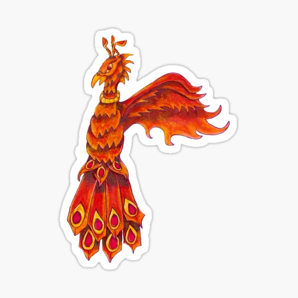 "The Phoenix" Sticker for Sale by Lynn Harriet | Redbubble