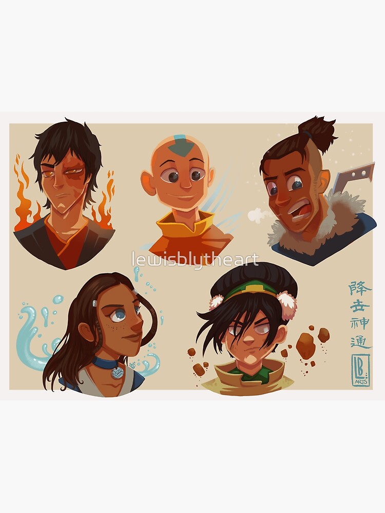 "ATLA: Team Avatar" Poster for Sale by lewisblytheart | Redbubble