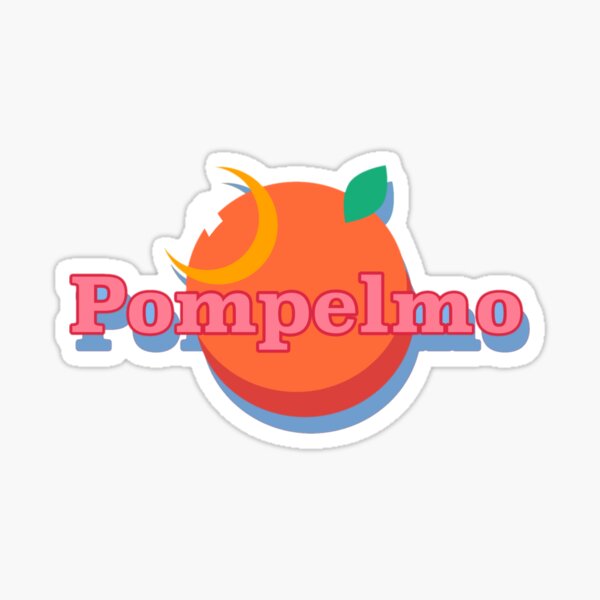 "Pompelmo Cute Aesthetic Logo" Sticker for Sale by pompelmo99 | Redbubble