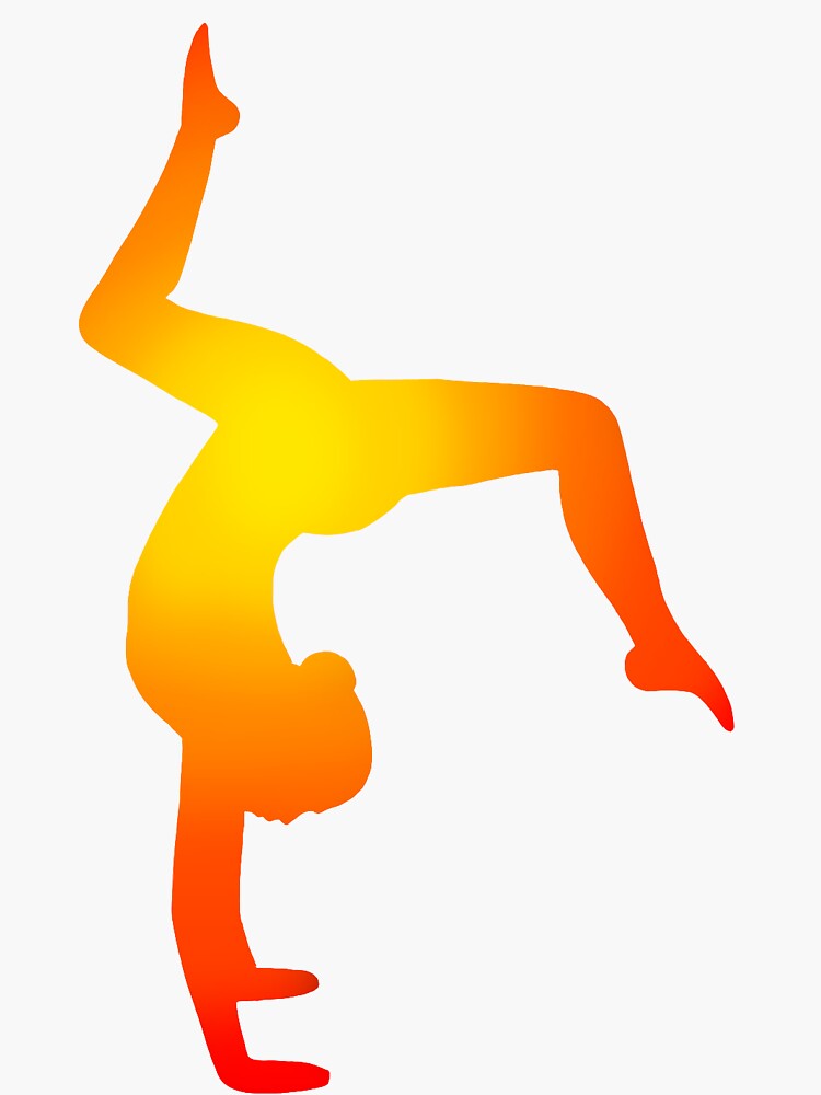 "Double Stag Handstand" Sticker by MaddiePRaps | Redbubble