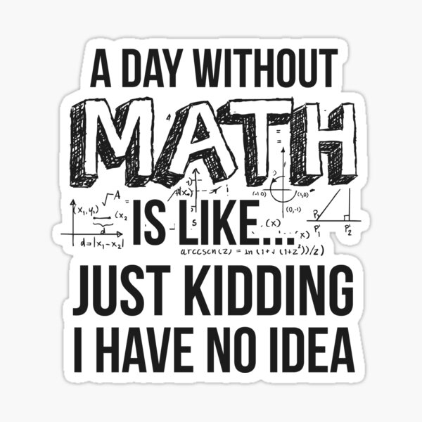 "Nerdy Math Teacher Physics Mathematician Gift " Sticker by haselshirt ...