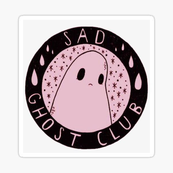 "sad ghost" Sticker by dan8286 | Redbubble