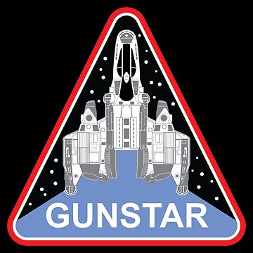 "Gunstar Logo Patch" Sticker for Sale by baggss | Redbubble