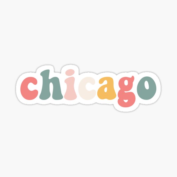 "CHICAGO" Sticker by marcellem | Redbubble