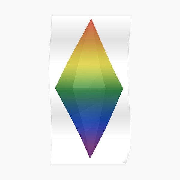 "gay pride plumbob" Poster by brielleanne | Redbubble