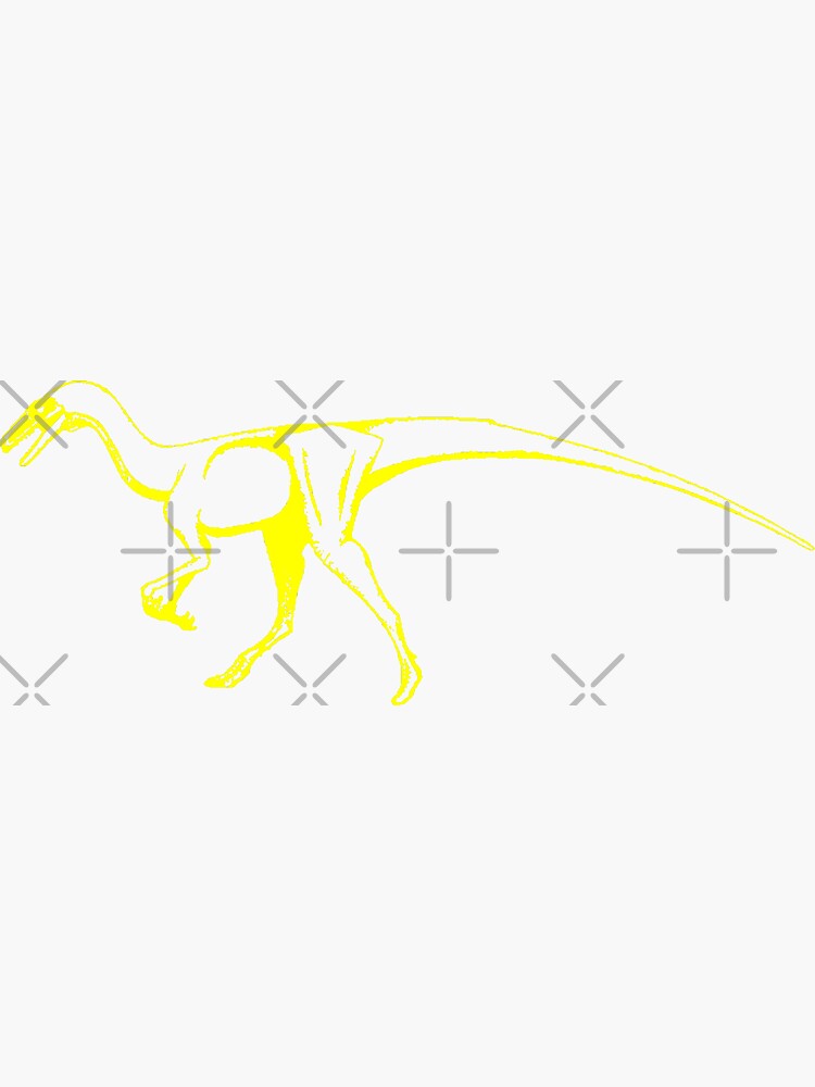 "Compsognathus dinosaur drawing" Sticker for Sale by WilliamPaterson ...