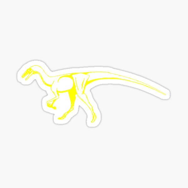 "Compsognathus dinosaur drawing" Sticker for Sale by WilliamPaterson ...