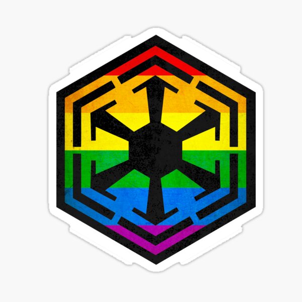 "Rainbow Sith" Sticker for Sale by sebisghosts | Redbubble