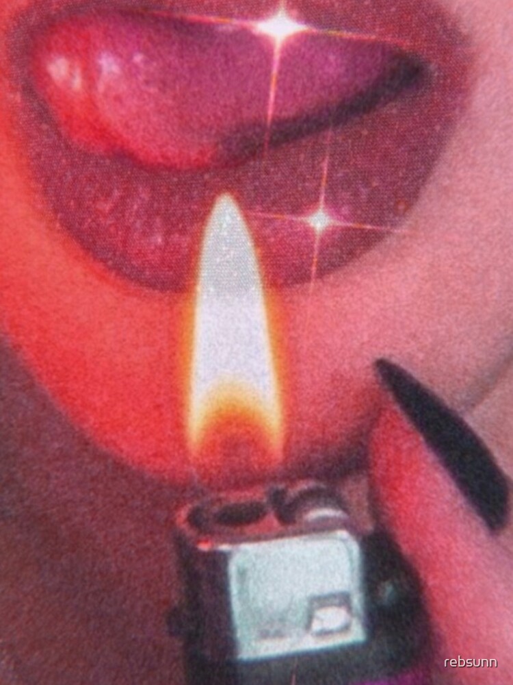 aesthetic y2k lipstick lighter iPhone Case for Sale by rebsunn Redbubble