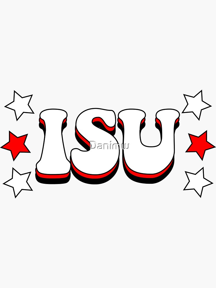 "Illinois State University - ISU Stars" Sticker for Sale by Danimw ...