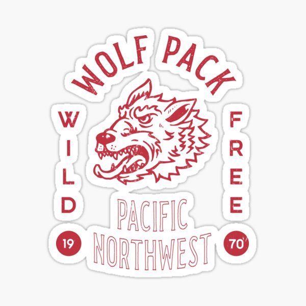 "Wolf Pack" Sticker for Sale by happysquatch | Redbubble