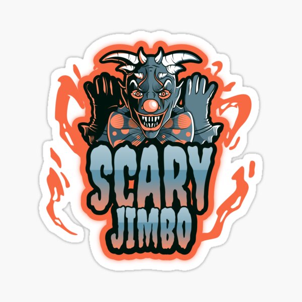 "Scary jimbo range" Sticker for Sale by TitanBody | Redbubble