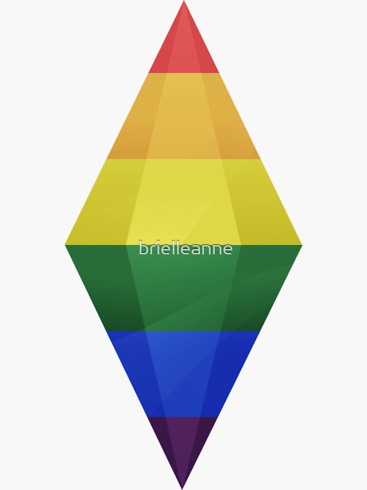"gay pride plumbob" Sticker for Sale by brielleanne | Redbubble