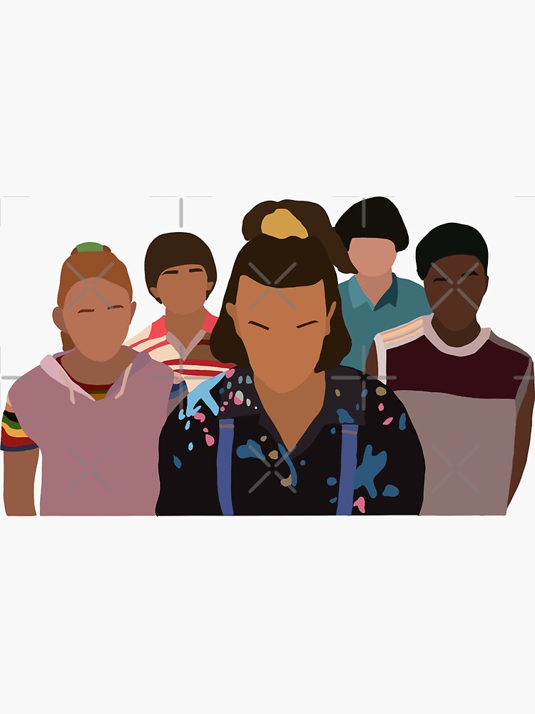 "stranger things" Sticker for Sale by ahp00 | Redbubble