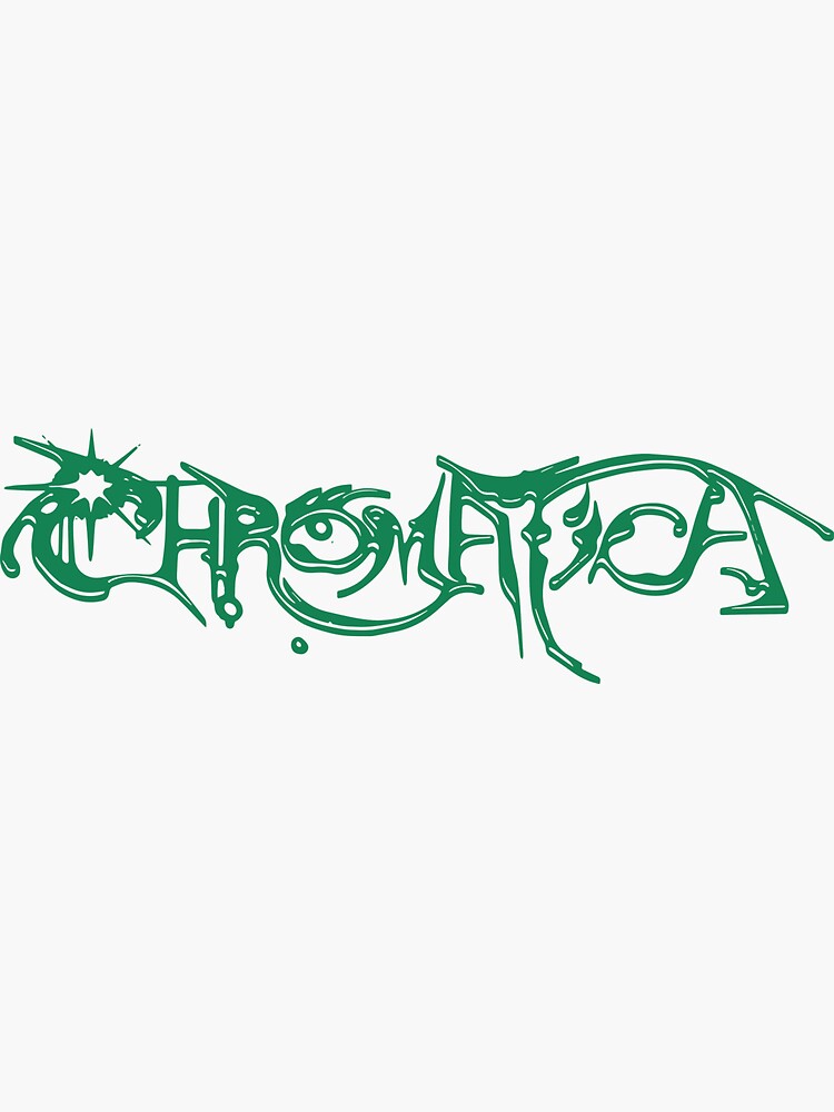 "Lady Gaga Chromatica Logo (Green Chrome on Pink)" Sticker for Sale by ...
