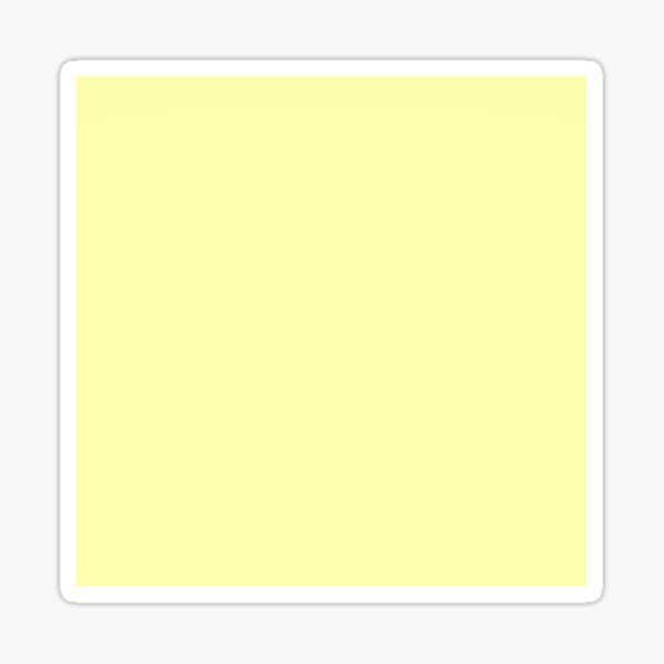 "Light Yellow" Sticker by hannahlllttt | Redbubble