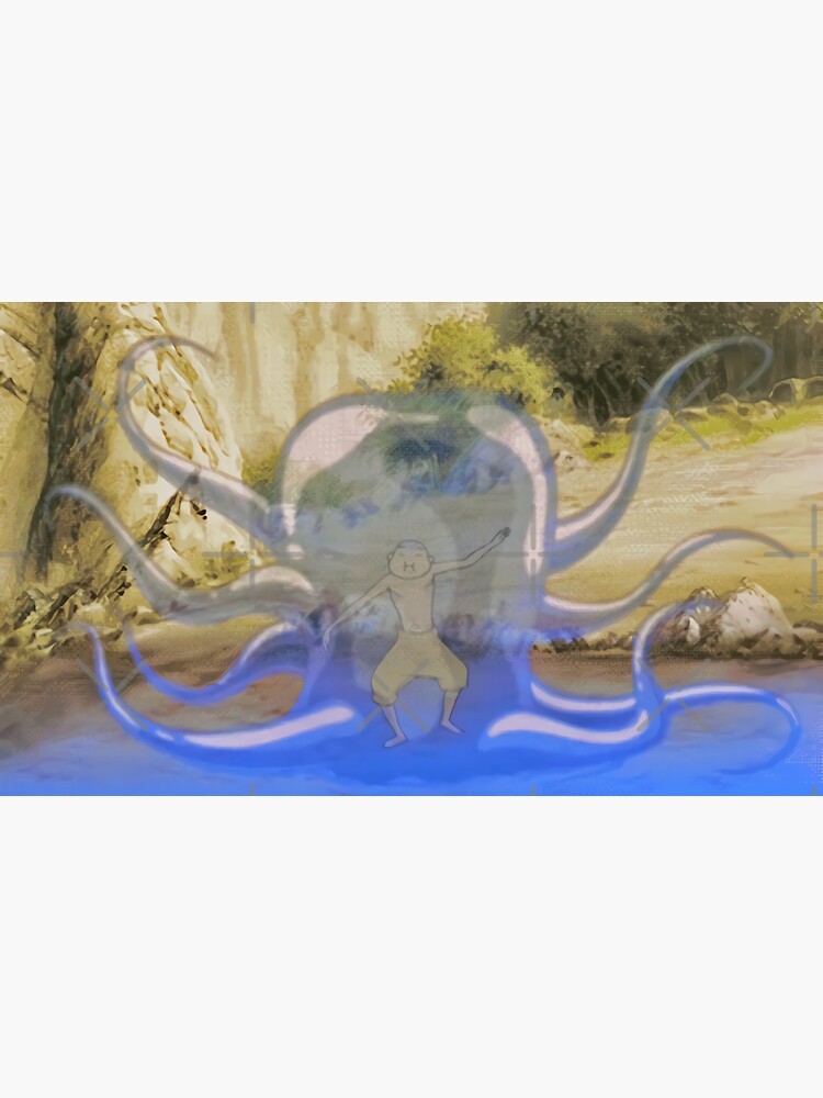 "Avatar Aang Octopus (Ver 2)" Sticker for Sale by ayunc | Redbubble