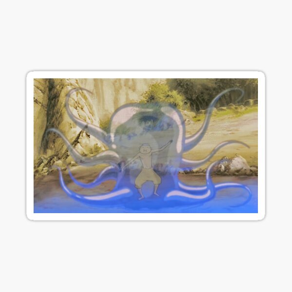 "Avatar Aang Octopus (Ver 2)" Sticker for Sale by ayunc | Redbubble