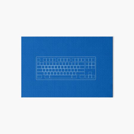 "Mechanical Keyboard Blueprint" Art Board Print for Sale by ...